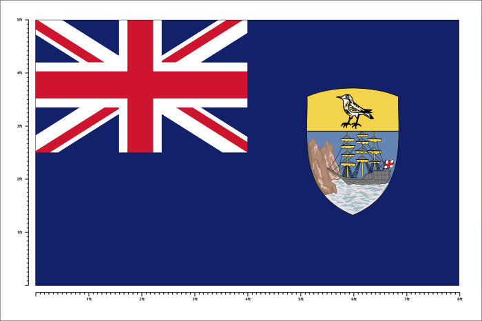 Helena Flag Official National Flag Of Saint Helena Ascension And