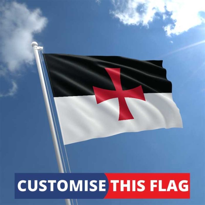 Personalised Knights Templar Flag | Design a Flag | The Flag Shop