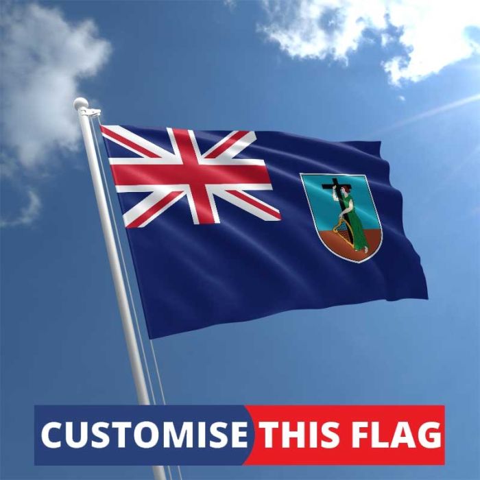Custom Montserrat Flag | Personalised Flag | The Flag Shop