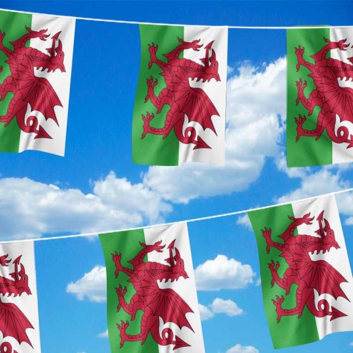 Giant Wales Flag Bunting | Large Welsh Bunting | The Flag Shop
