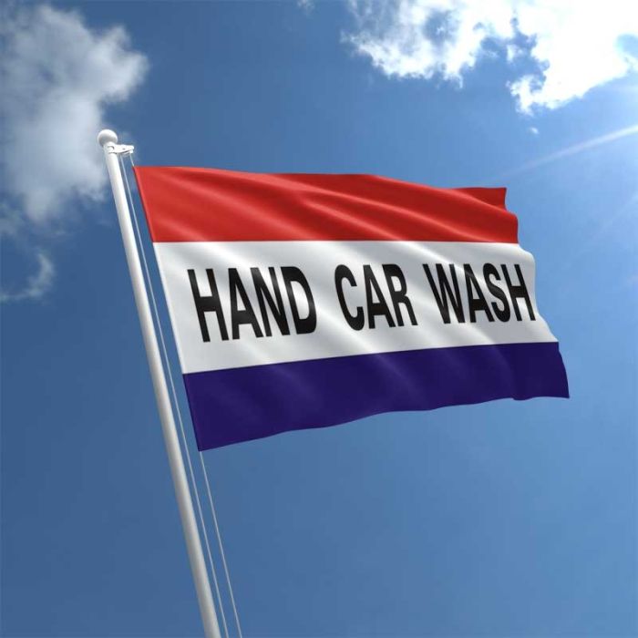 Hand Car Wash Flag | POS Flag - The Flag Shop