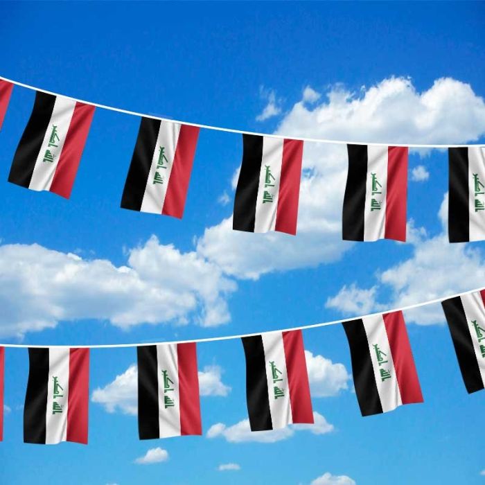 Iraq Flag Bunting | Buy Iraqi Flag Bunting | The Flag Shop