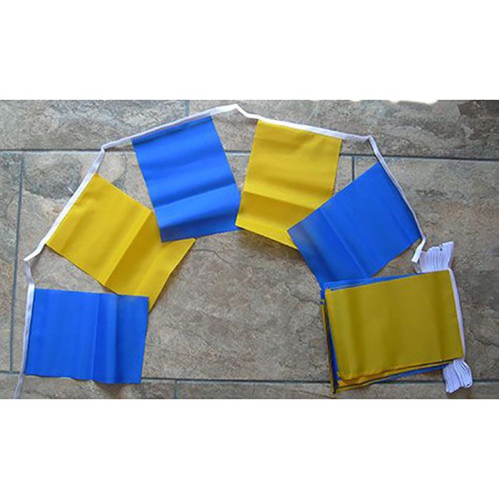 Blue & Yellow bunting | flag butning - The Flag Shop