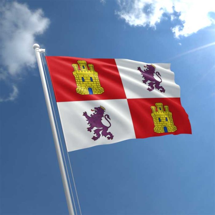 Castile and Leon flag | Spanish Flags - The Flag Shop