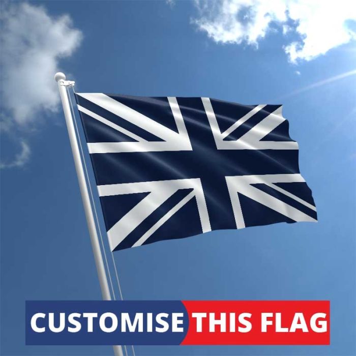 Custom Navy Blue Union Jack Flag | Personalised Flag - The Flag Shop